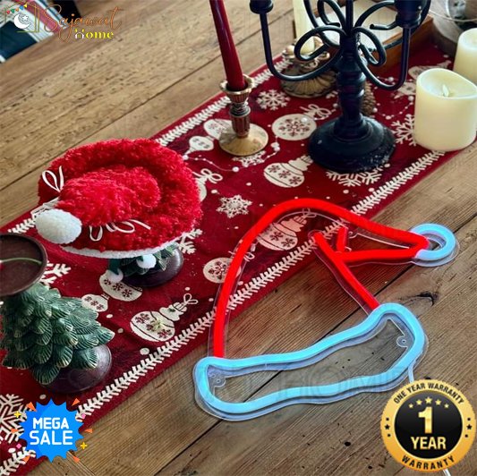 Santa Claus Hat - Neon Light | Sajawat Home